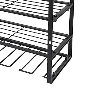 JOROBURO Power Tool Organizer, Professional Metal Construction Wall Mount Drill Holder, Extended Large Heavy Duty Drill Holder Utility Racks Shelf for Tool Room Workshop Garage