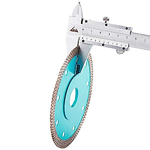 PEAKIT Supper Thin Tile Blade 4.5 Inch 5 Pack Diamond Porcelain Saw Blade Ceramic Cutting Disc Wheel for Angle Grinder