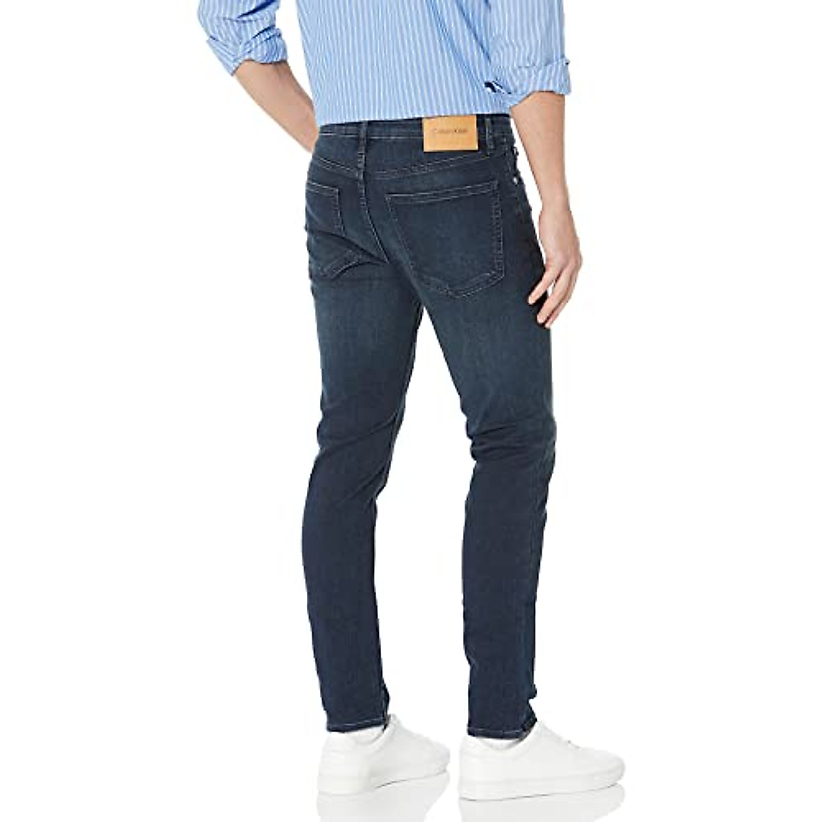 Calvin Klein Men's Skinny Fit Jeans, Boston Blue BLA, 34W x 32L