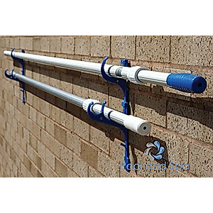 ATIE Pool Rust-Resistant, Oxidation-Resistant, Chemical-Resistant Pool Pole Hanger/Hook/Holder for Pool Telescoping Pole, Vacuum Hose, Leaf Skimmer, Brushes, and Garden Tools
