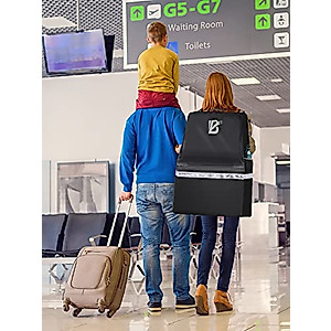 Car Seat Bags for Air Travel, Heavy Duty Carseat Travel Bag for Airplane, Gate Check Bag for Car Seats, Waterproof Large Backpack, Carseat Travel Cover - Baby/Toddler Travel Essentials for Flying