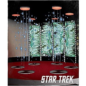 INTIMO Star Trek Beam Me Up Scotty Transporter Room Silk Touch Fleece Plush Throw Blanket