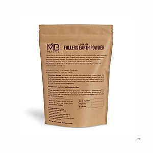 MB Herbals Fullers Earth Powder 1.1 LB | 500 Gram | Fuller's Earth Powder | Multani Mitti | Bentonite Clay Powder for Face Pack | No Fragrance | No Preservative