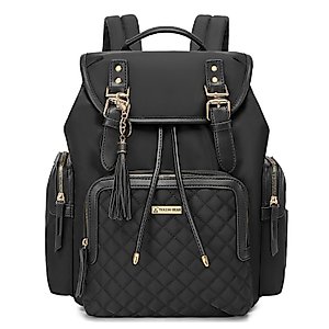Terzini Bear Diaper Bag Backpack, Diaper Bags for Baby Boy Girl with USB Charging Port,Changing mat,Stroller Hooks (Black)