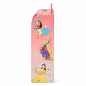 Disney Princess Wooden Playhouse 4-Shelf Bookcase for Kids by Delta Children - Greenguard Gold Certified, Pink