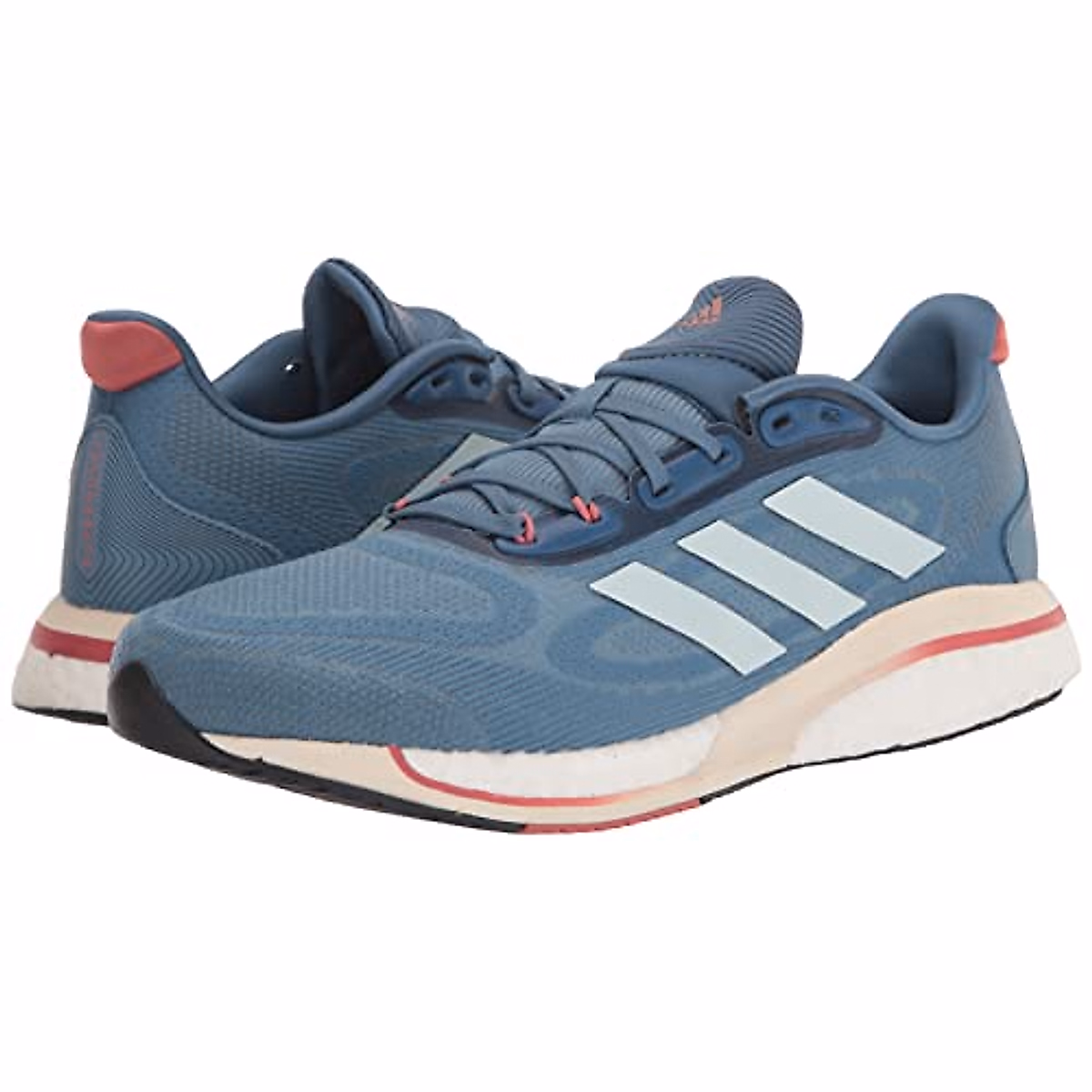 adidas Women's Supernova+ Running Shoe, Altered Blue/Almost Blue/Wonder Red, 9.5