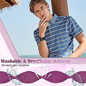 Compatible with Samsung Galaxy Watch 5 40mm 44m /Galaxy Watch 4 Band 40mm 44m/Watch 5 Pro Band 45mm/Watch 4 Classic Strap 42mm 46mm, 20mm Soft Elastic Wristband Women Men (5 Pack)