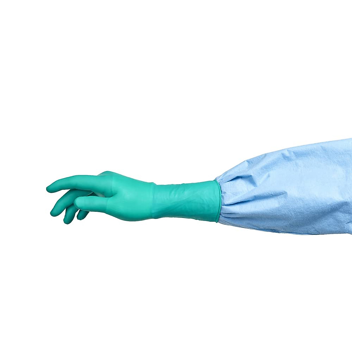 HALYARD Surgical Gloves Latex Micro Sterile Individually Wrapped Pairs Powder Free Medical Disposable Gloves, 7.5 mil, Size 5.5 XS, Teal, SGL60055 (Box of 50 Pairs - 100 Total)
