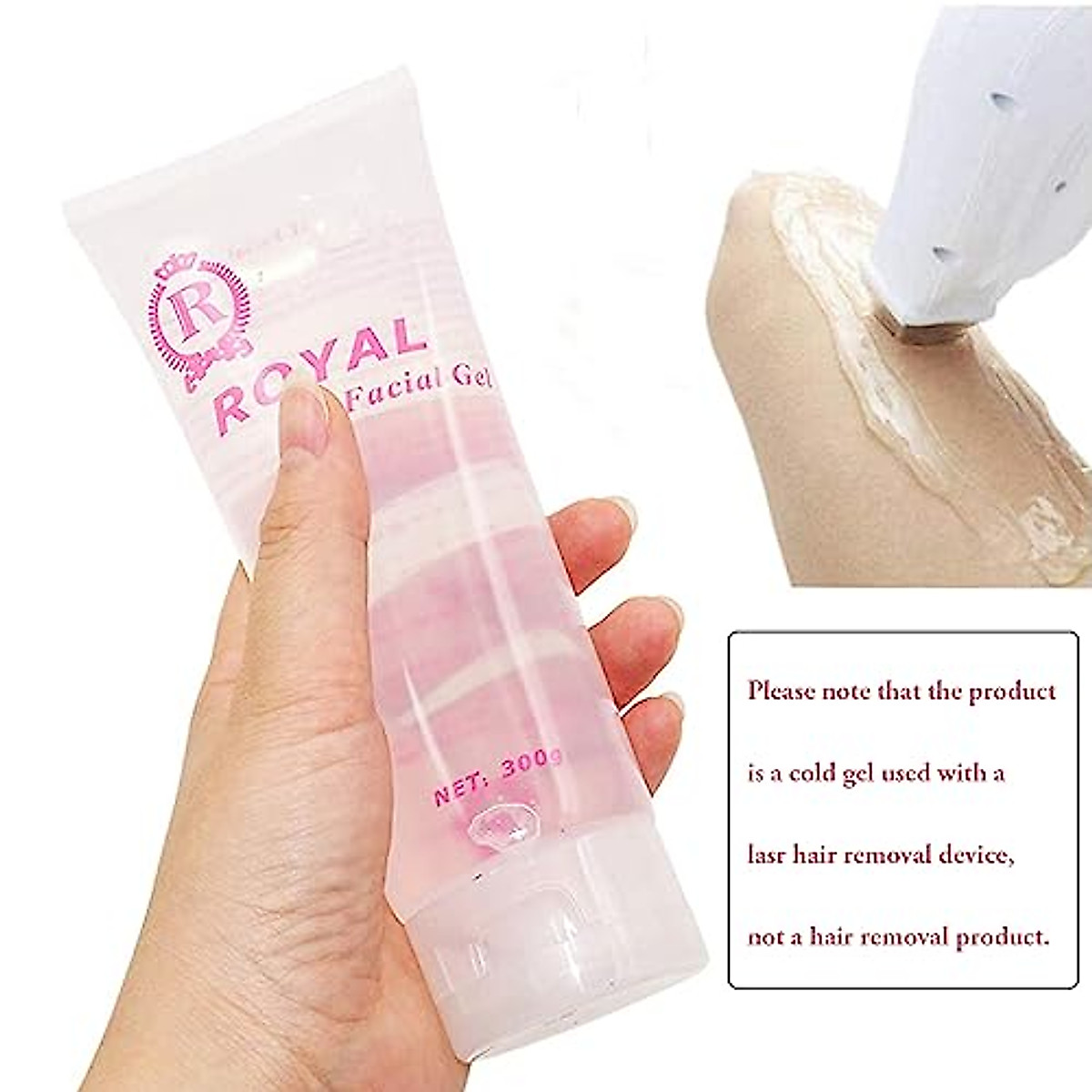 Cooling Gel Use with for Laser Hair Removal Device and RF Radio Frequency Facial Machine for Women and Man 300ML