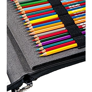 Global Art Materials Coloring Book Travel Case, Black, 10-1/2" x 12-1/2"/Large
