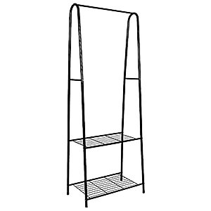 TJLSS Stable Clothes Rack Floor Standing Clothes Hanging Storage Shelf Clothes Hanger with Shelf Simple Style Furniture (Color : D, Size : 160 * 59.5 * 36.5cm)