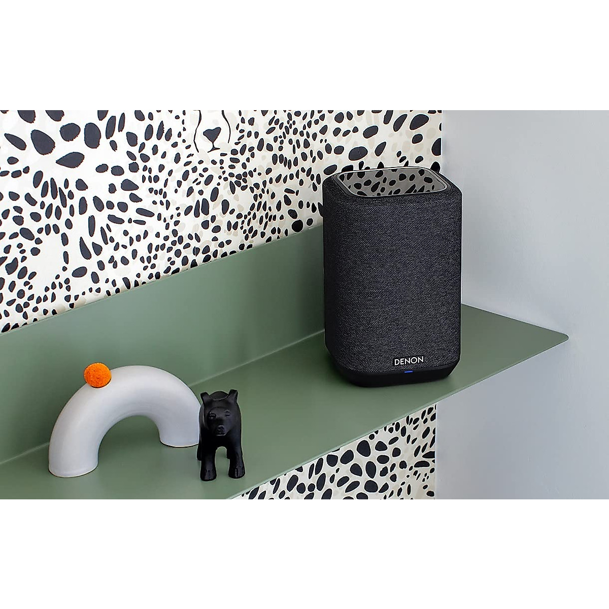 Denon Home 150 Wireless Speaker | HEOS, Alexa Built-in, AirPlay 2, and Bluetooth | Compact Design | Black