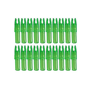 JIEXI HWYP Plastic Internal Arrow Nocks for Shaft ID 6.2mm Archery Carbon Arrow Pack of 50