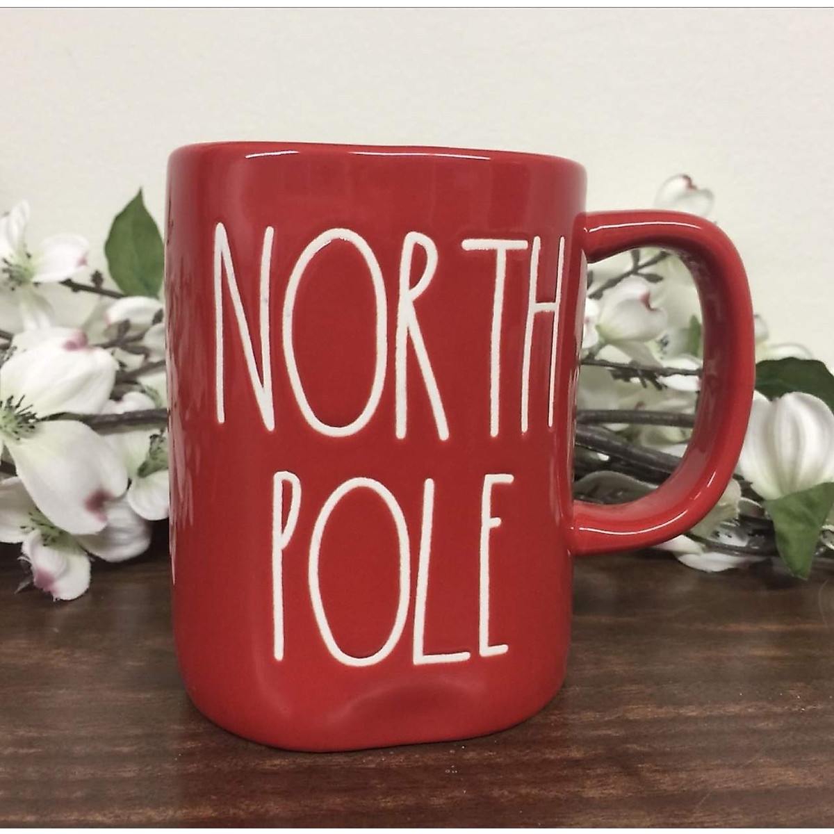 Rae Dunn By Magenta NORTH POLE Red Ceramic LL Coffee Tea Mug