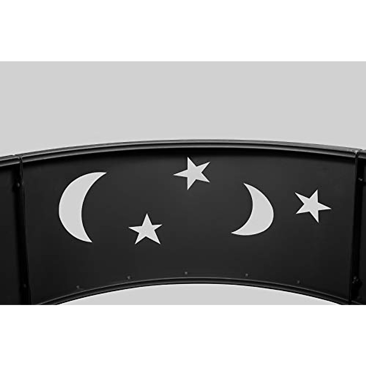 Hanie Design BFP-210B Stars & Moons Fire Ring, Black
