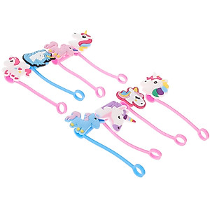 GLEAVI Silicone Straw Lid 8pcs Unicorn Straw Lid Drinking Straw Covers Caps for Straws Straw Toppers for Tumblers Silicone Straw Tips Kids Straw Covers Water Cup -