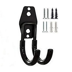 zoele Wall Mounting High Velocity Floor Fan Bracket, Wall Mount Industrial Grade Floor Fan Hook Hanger, Wall Fan Support Hook kit (Black-0)