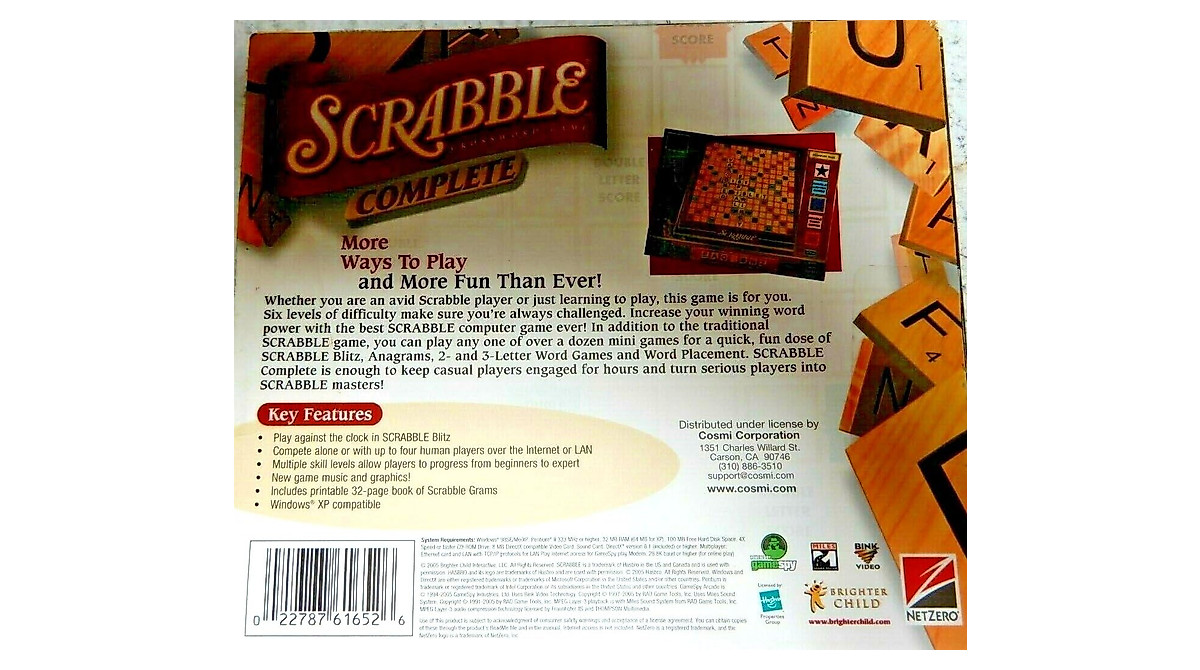 Scrabble Complete PC Game: Challenge Friends & Boost Word Power