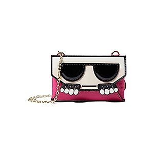 Karl Lagerfeld Paris Maybelle SLG Card Holder Fuchsia One Size