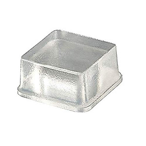 Clear Tall Square Adhesive Rubber Bumper Pads - Rubber Feet for Speakers, Electronics, Furniture, Appliances, Audio Equipment - 20 Pieces