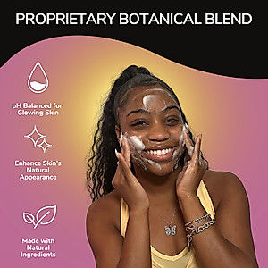 Minimo Bath & Body Genesis Sulfate-Free Turmeric Facial Cleanser | Turmeric Foaming Cleanser For Sensitive Skin | Facial Wash For Women & Men, Oily Skin - 5 fl oz