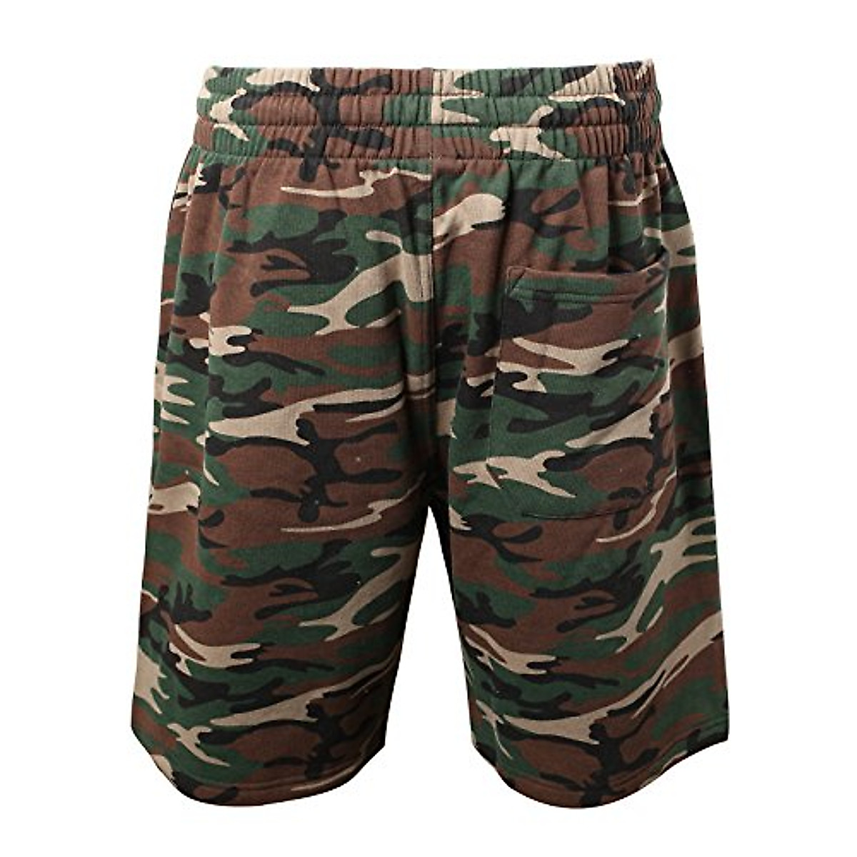 PROGO USA Men’s Shorts – Classic Fleece Workout Shorts - Men Shorts Casual with Elastic Waist (Forest Camo, XXX-Large) …