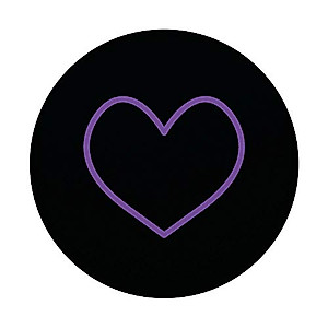 Purple Heart On Black PopSockets Swappable PopGrip