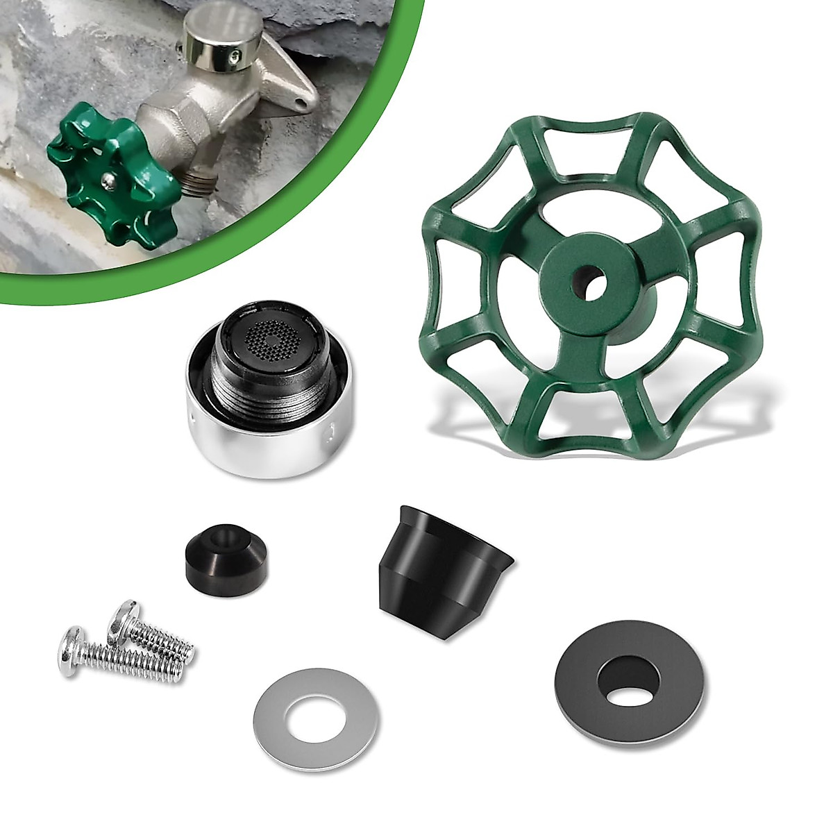 Replace for Prier C-144KT-807 Anti-Siphon Freezeless Faucet Repair Kit C-144KT-807 C-144 Series Complete Repair Kit fit for C-144/244 Series Wall Hydrant