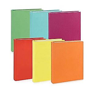 Blue Summit Supplies Stretchable Book Covers, Colorful Book Covers for Classroom Textbook Protection and Care, Assorted Colors, 6 Pack