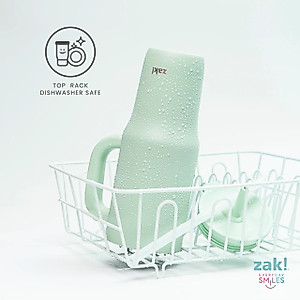 Zak Designs Disney Sutton Travel Tumbler for On the Go or At Home, 40oz Stainless Steel with Vacuum Insulation, Silicone Straw, Carry Handle, and 3D Artwork for Cold Drinks (Stitch)