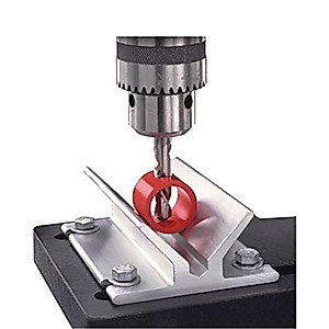 Center-It Drill Press Block: Essential Fabrication Tool for Perfectly Centered Round Tubing Drilling, 5" x 4" Base, 1.75" Height, 2.5" V Measurement, 3.5" x 3" Bolt Holes Center-To-Center
