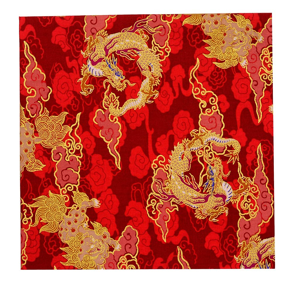 ACCOCO 5PCS Cotton Craft Fabric Bundle Squares Patchwork,20" x 20"Inch (50x50cm) Colorful Japanese Style Cotton Wrapping Cloth Squares Quilting Sewing Patchwork Fabric,DIY Scrapbooking Artcraft