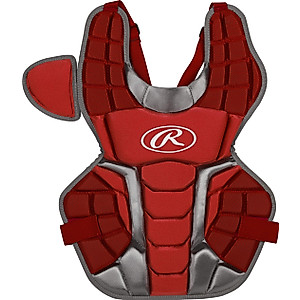 Rawlings Renegade 2.0 Intermediate NOCSAE Baseball Protective Catcher's Gear Set, Scarlet and Silver - one Size