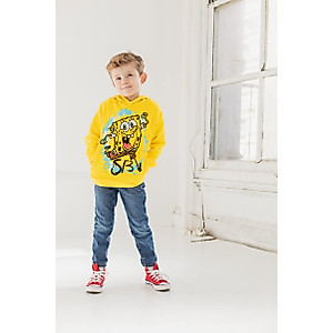 SpongeBob SquarePants Little Boys Fleece Fashion Pullover Hoodie Yellow 7-8