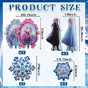 20Pcs Frozen Party Balloons Frozen Themed Birthday Party Foil Balloons Latex Balloons Frozen party Decoration