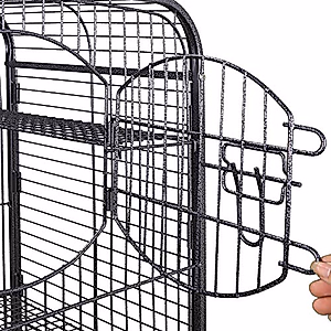 37-Inch Ferret Guinea Pigs Chinchilla Cage Indoor Habitats Animal Hutch with Rolling Stand, Shelves, Ramps and Tray