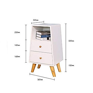 SJYDQ Fashion Nightstands Children White Side Small Counters Bedside Cupboards Lockers Creative Bedroom Cupboards