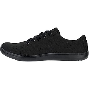 WHITIN Women's Minimalist Barefoot Shoes Wide Width Toe Box Size 9 Low Zero Drop Sole Flats Walking Athletic Cute Sport Casual Female Sneakers Black 40