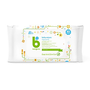 Babyganics Baby Wipes, Fragrance Free, 80 ct