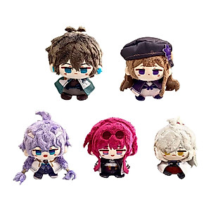 CALEMBOU Anime Plush Keychain, 4" Cute Chibi Plush Figure Key chain Pendant for Backpack, Kafka Jing Yuan Bai Lu Herta Dan Heng Plush for HSR Fans (JingYuan)