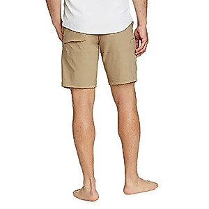 Eddie Bauer Men's Guide Headpin Shorts, Light Khaki, 34