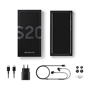 Samsung S20 Ultra 5G Factory Unlocked SM-G988U1 Grey 12GB Ram 128GB Storage (ATT, Verizon, Sprint and Tmobile) - US Warranty