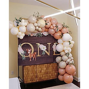 Bonropin Ivory White Balloons 130pcs Ivory White Balloons Garland Arch Kit 5/10/12/18 Inch Different Sizes White Matte Latex Balloons for Birthday Party Decor Baby Shower Wedding Graduation Balloons