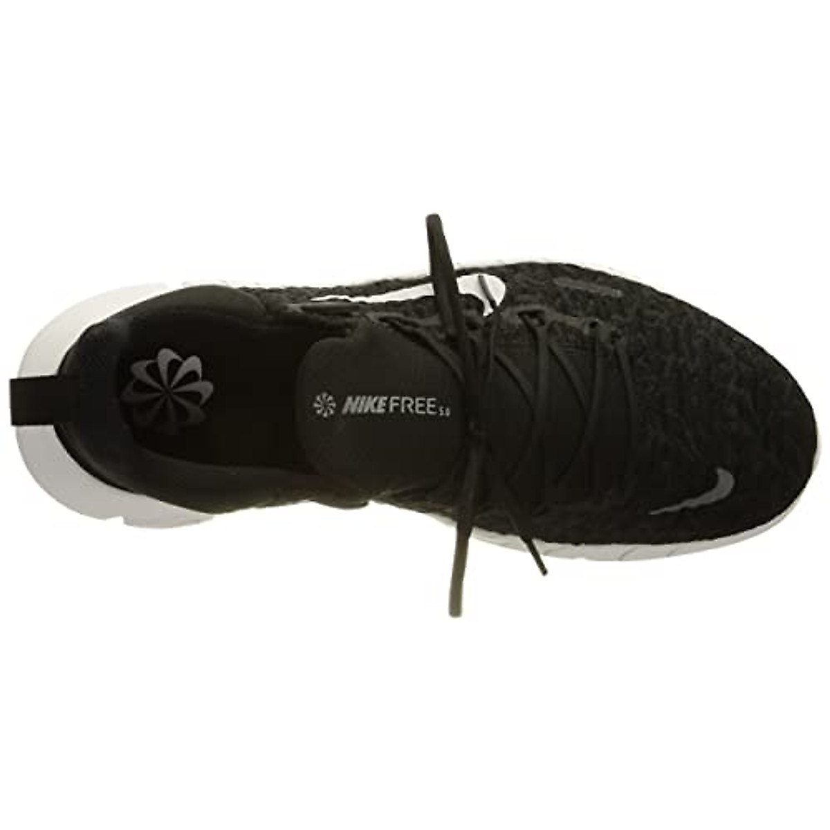 NIKE Women's Race Running Shoe, Black White Dk Smoke Grey, 6.5