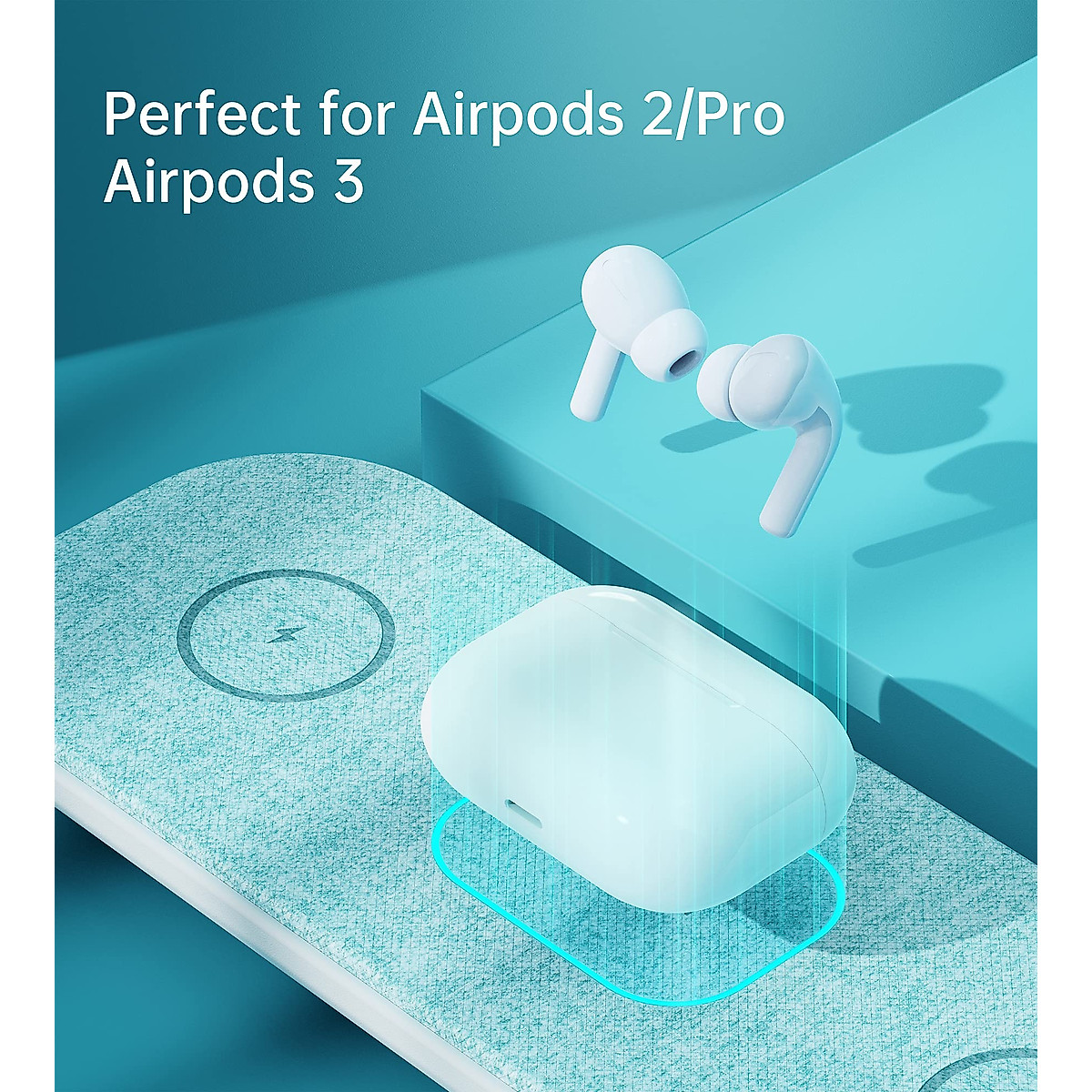 Magnetic Wireless Charger, 30W Fast Wireless Charging Pad Compatible with MagSafe Charger, 3 in 1 Compatible with iPhone 15/14/13/12 Pro Max Plus Mini,Wireless Phone Charger for Galaxy S23/S22/S21/S20