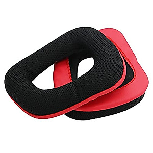 Kingjinglo for Earpads G230 G430 G930 G35 F450 Gaming Headset Black & Red; OEM Ear Pads