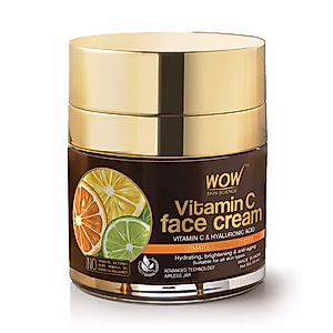WOW Skin Science Vitamin C Moisturizer Face Cream - Anti Aging Face Moisturizer for Men & Women - Oil Free, Dry Skin Face Lotion - Facial Skin Care Products For All Skin Types (1.69 oz)