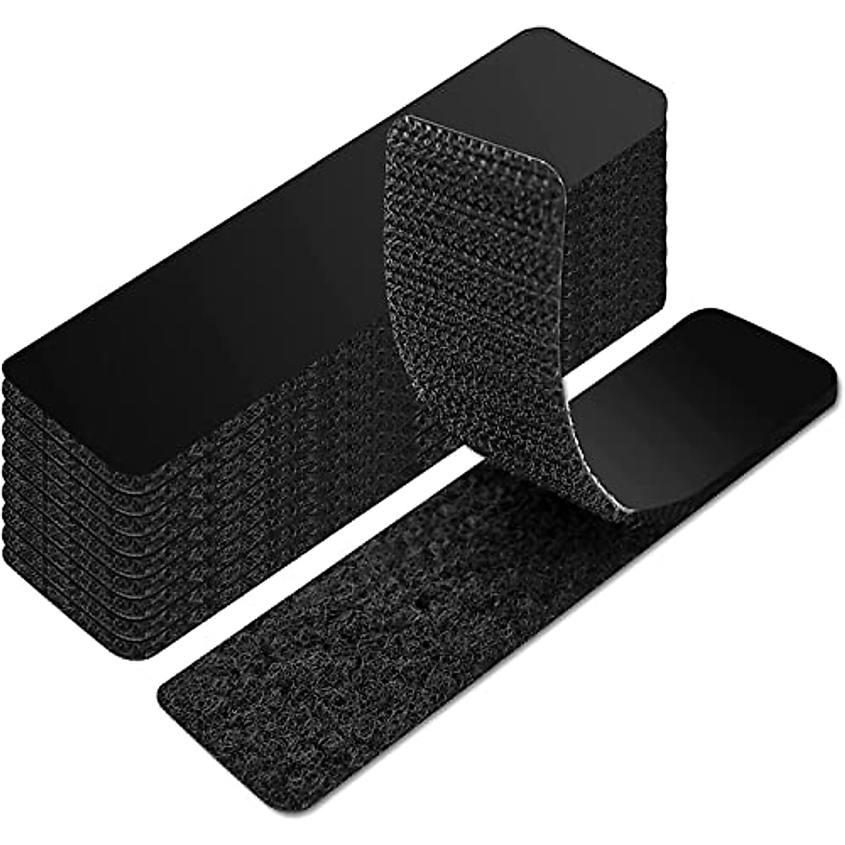 Art3d 16 Sets Hook and Loop Tape Sticky Back,1 in.x 4 in. Double-Sided Command Adhesive Strip Heavy Duty