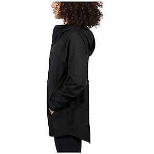 Kirkland Signature Womens Water and Wind Resistant Hooded Anorak Jacket (X-Large, Black)