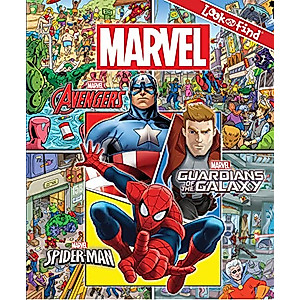 Marvel - Avengers, Guardians of the Galaxy, and Spider-man Look and Find Activity Book - Characters from Avengers Endgame Included - PI Kids